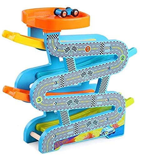 Buy Stylastra Race Track Wooden Toy Zig zag car Set (4 Cars inlcuded ...