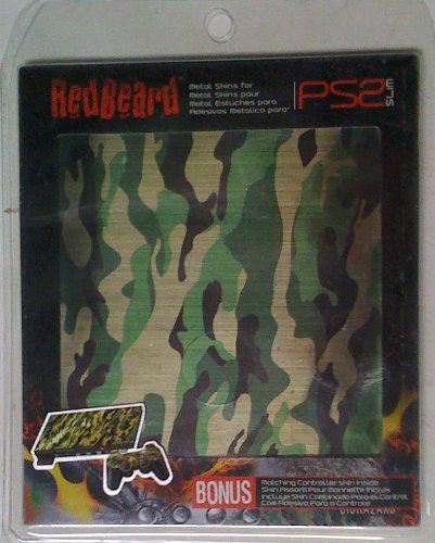 Amazon.com: Red Beard Metallic Skins for Ps2 Slim - Console Skin with ...