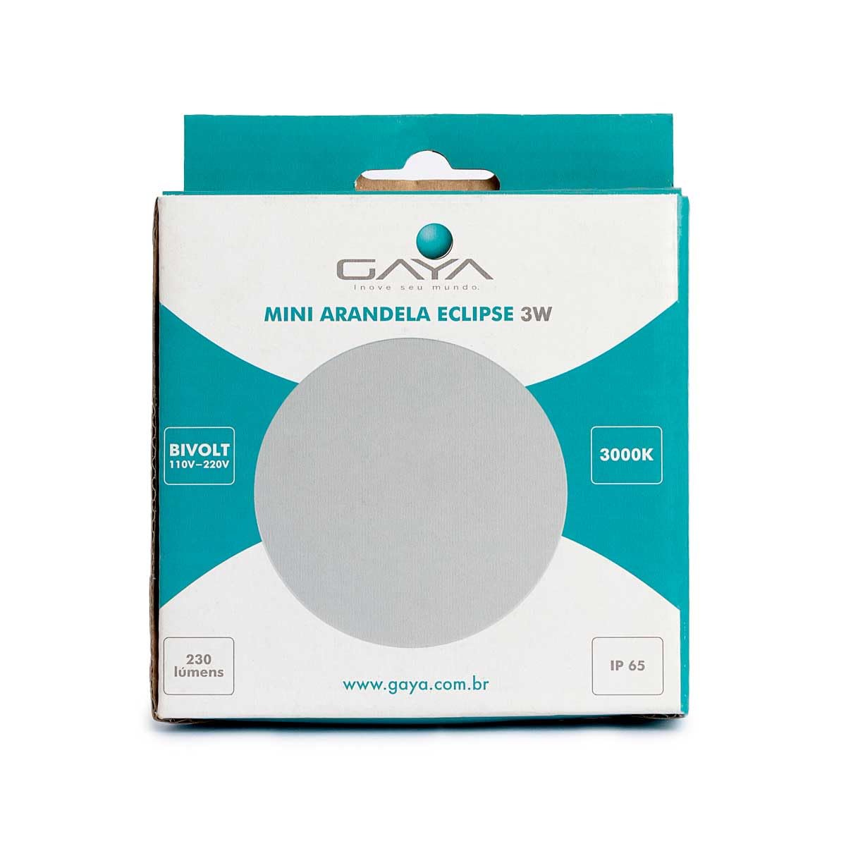 Arandela LED Mini Eclipse 3W Branco 3000K Quente IP65 Gaya : Amazon.com.br: Casa