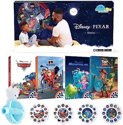 Moonlite Storytime Mini Projector with 4 Pixar Stories, A Magical Way ...