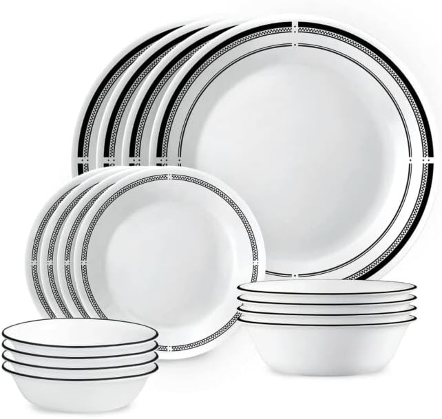 Amazon.com: Corelle Brasserie 16 pc Dinnerware Set, Service for 4 ...