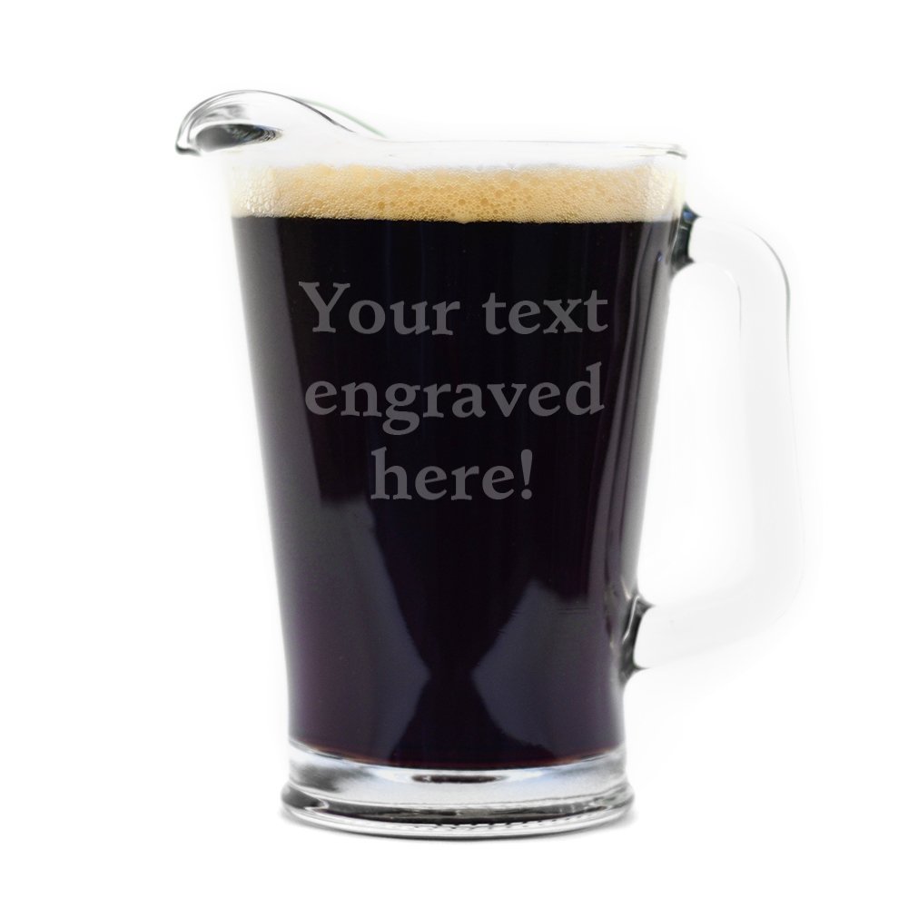 Amazon.com: Personalized Pitcher Engraved with Your Custom Text White ...