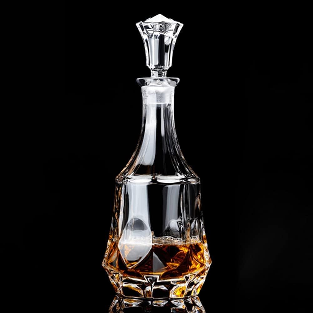 Amazon.com | Glass Decanter with Airtight Geometric Stopper - Whiskey ...