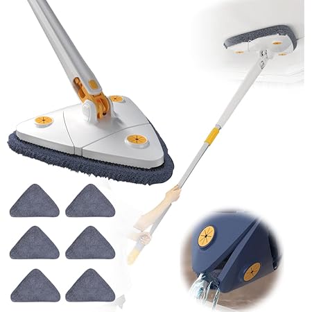 Amazon.com: JHLAYKG 360 Degree Rotatable Adjustable Cleaning Mop,52.1 ...