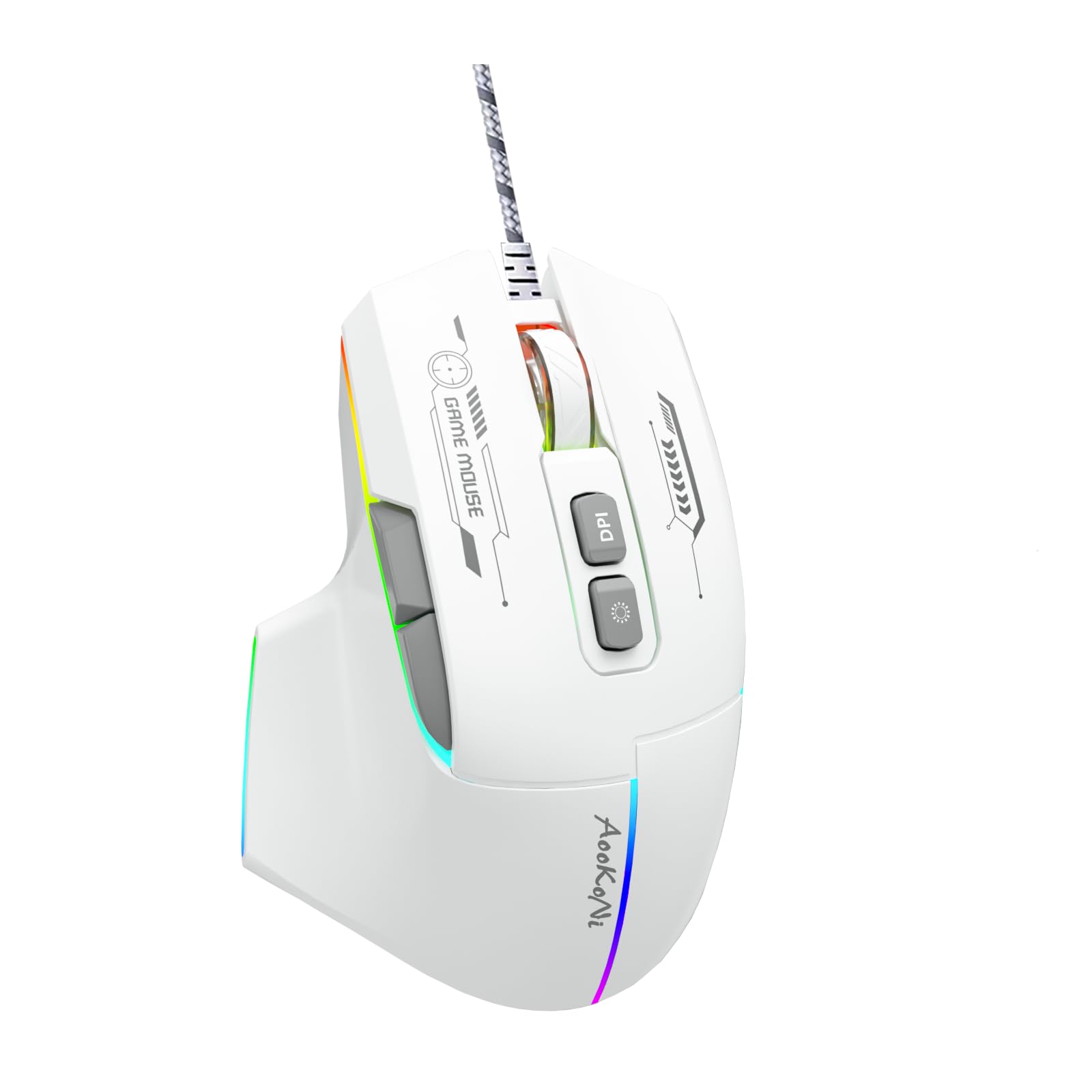Amazon.com: AooKoNi Wired Computer Mouse with 7 programmable Buttons ...