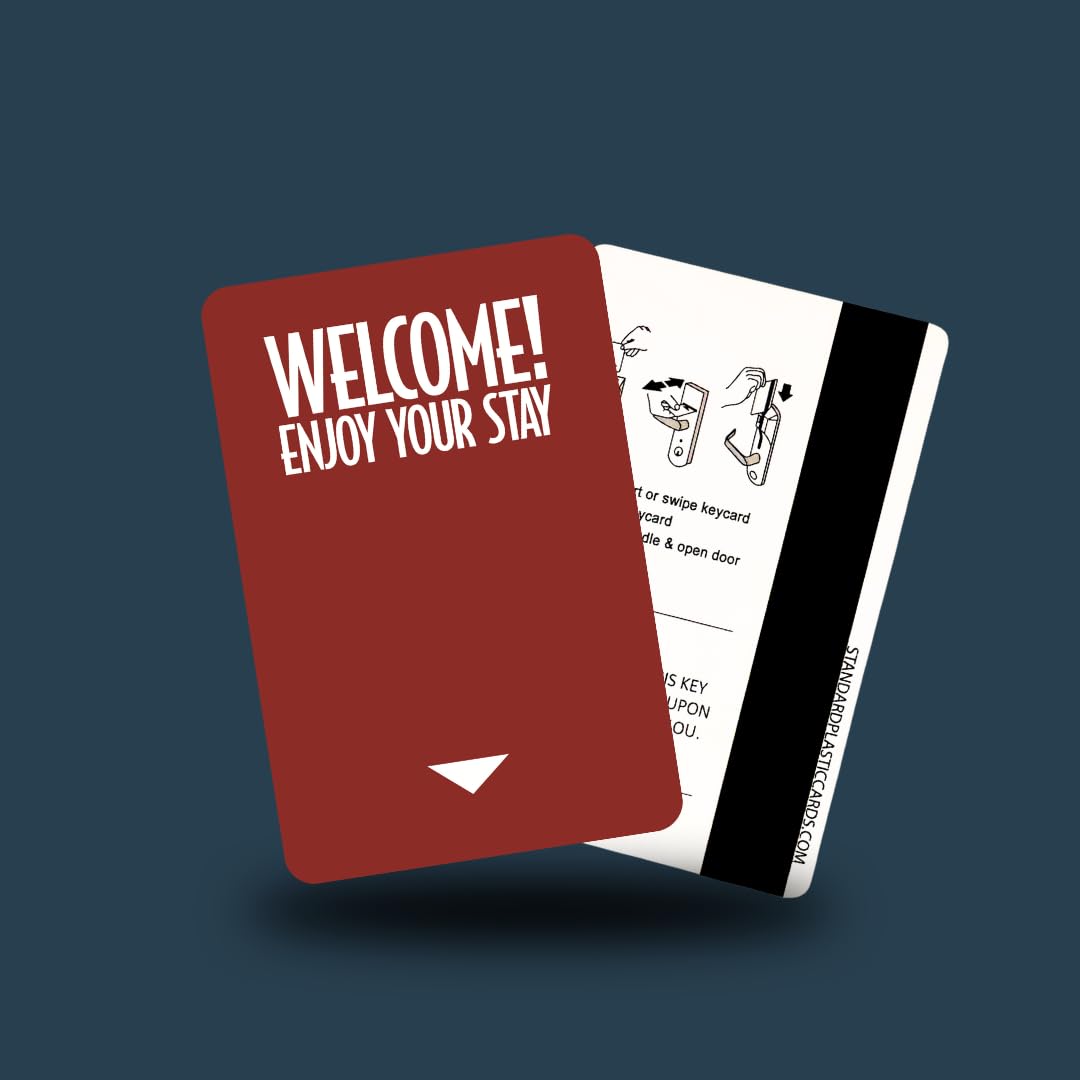 Amazon.com: Hotel & Motel Magnetic Stripe Key Cards (500) - "Welcome ...