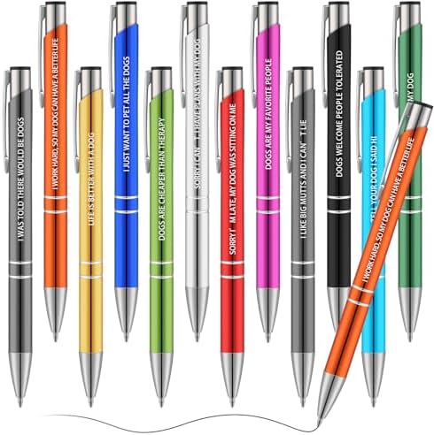 Amazon.com : Dunzoom 12 Pcs Funny Dog Pens Dog Lovers Ballpoint Pens ...