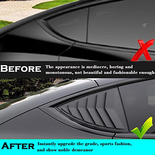 Snapklik.com : Yhcdsea Model Y Side Window Louver Cover Sport Style For ...