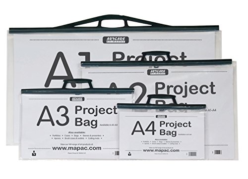 Mapac A3 A4 Project Bag - Clear (A4) : Amazon.co.uk: Stationery ...