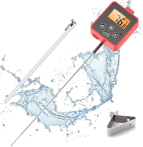 Waterproof Digital Candy Thermometer, Instant Read Food Cooking Meat ...