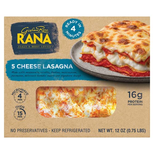 Amazon.com: Rana Single Serve Cheese Lasagna 12 oz : Grocery & Gourmet Food