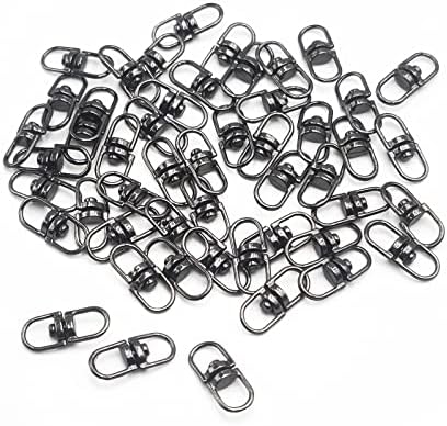 Amazon.com: 100 Pieces Swivel Key Ring Keychain Connectors, Double ...