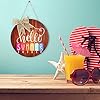 Amazon.com: Hello Summer Sign 12 x 12 Inch Summer Welcome Sign Front ...