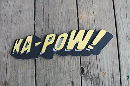 Amazon.com: Kapow comic book word of action wooden 3d sound effect for ...