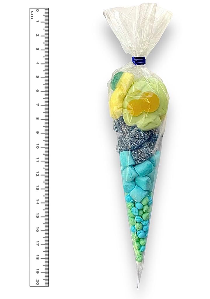 Pre Filled Sweet Cones Blue Monsters - Mini Size - 55g sweets - Perfect ...