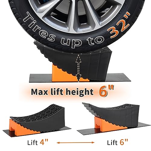 Snapklik.com : OULEME Curved Leveling Blocks, Raised Tire Change Ramp ...
