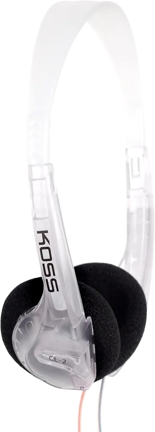 Amazon.com: Koss CL/2 Clear Transparent On-Ear Headphone, Lightweight ...
