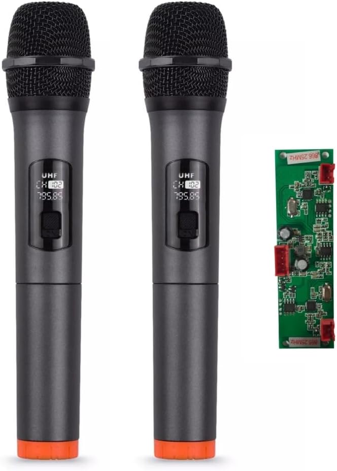 MSON Double UHF Wireless Microphone - Dual Channel Wireless System for ...