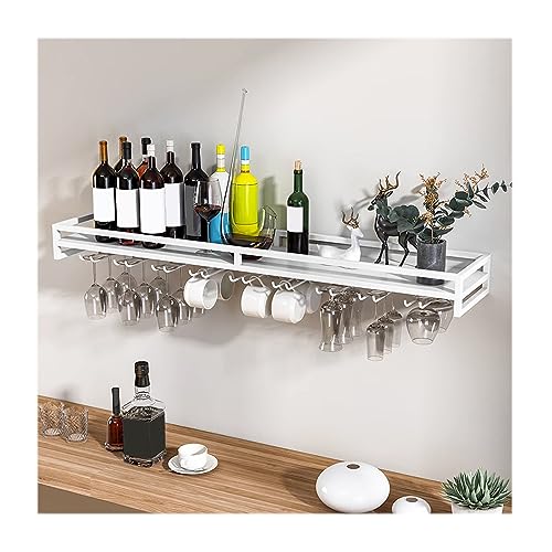 Amazon.com: SDdPulse Modern White Wall Mounted Wine Rack, Space Saving ...
