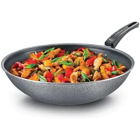 Buy Prestige Omega Select Plus Wok 30 Cm Diameter (Aluminium, Non-Stick ...