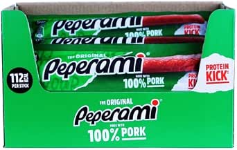 Amazon.com: Peperami Original Flavour Pork Salami Sausage Box of 24 x ...
