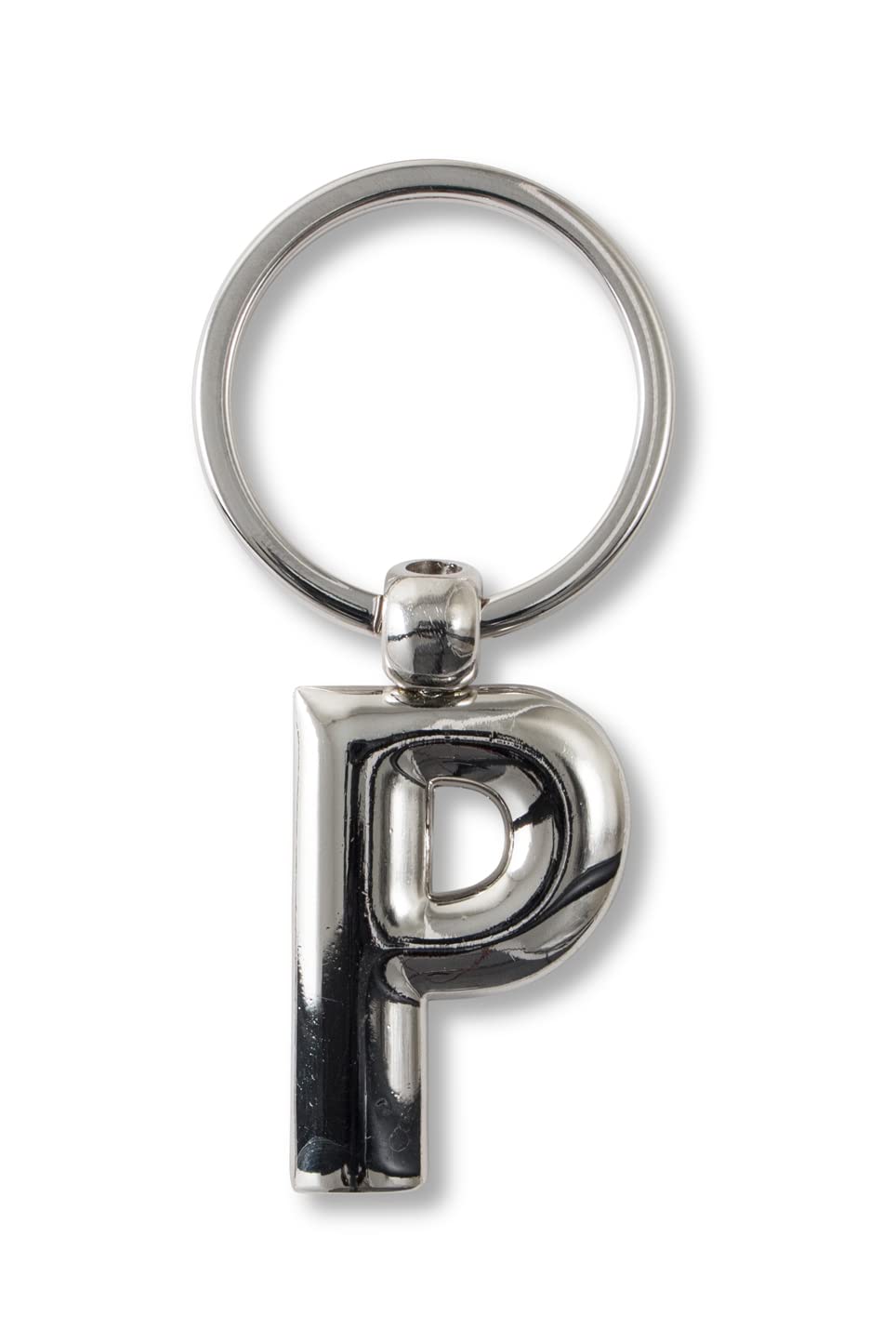 if Metal Personalised Alphabet Letters P Keyring, 7 cm, Silver : Amazon.co.uk: Fashion