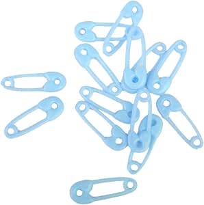 Amazon.com: Tiuimk Pack of 50 Mini Safety Pins - Blue, Decorative ...