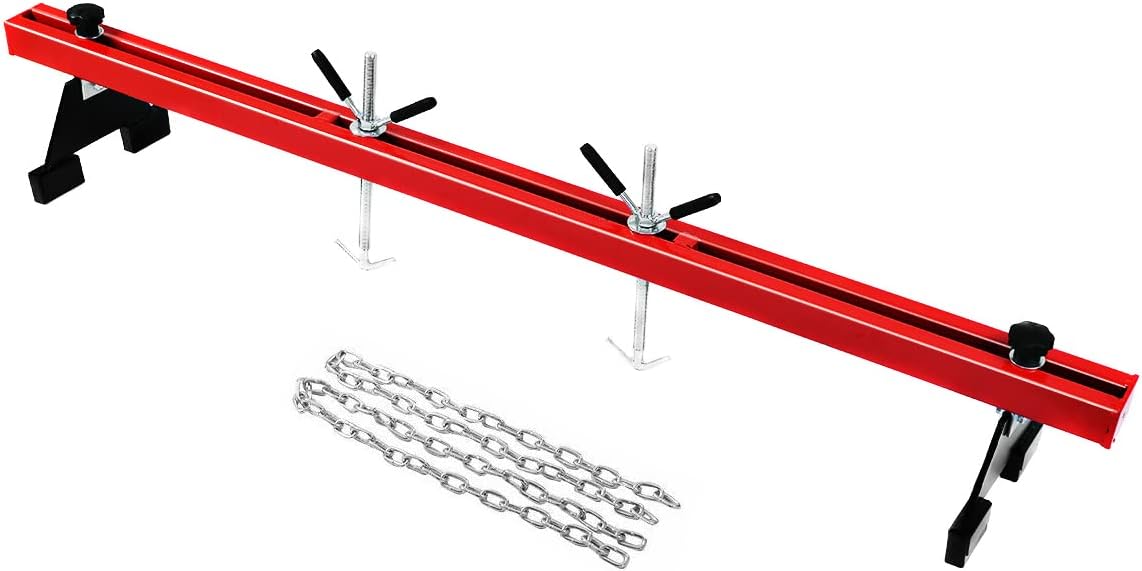 GiantexUK Steel Engine Support Double Beam, Heavy-Duty Motor Transverse ...