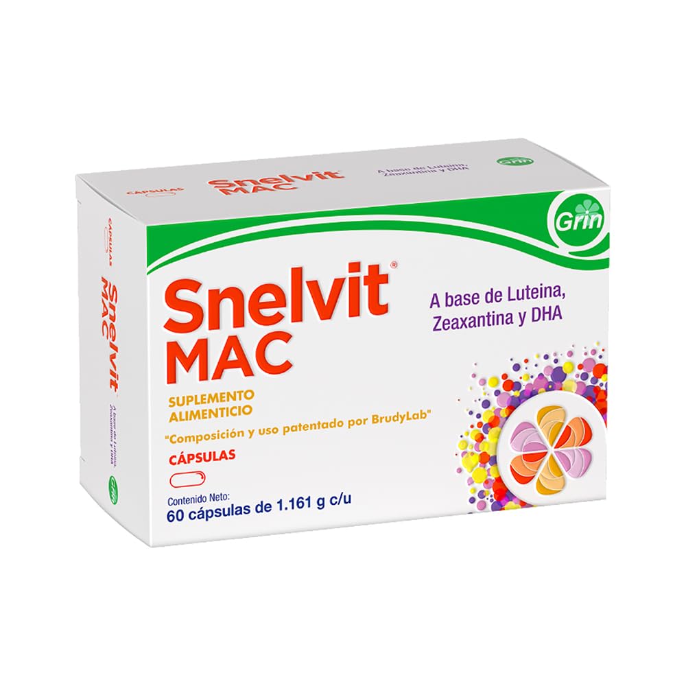 Snelvit Mac Oftálmico Con 60 Cápsulas : Amazon.com.mx: Salud y Cuidado ...