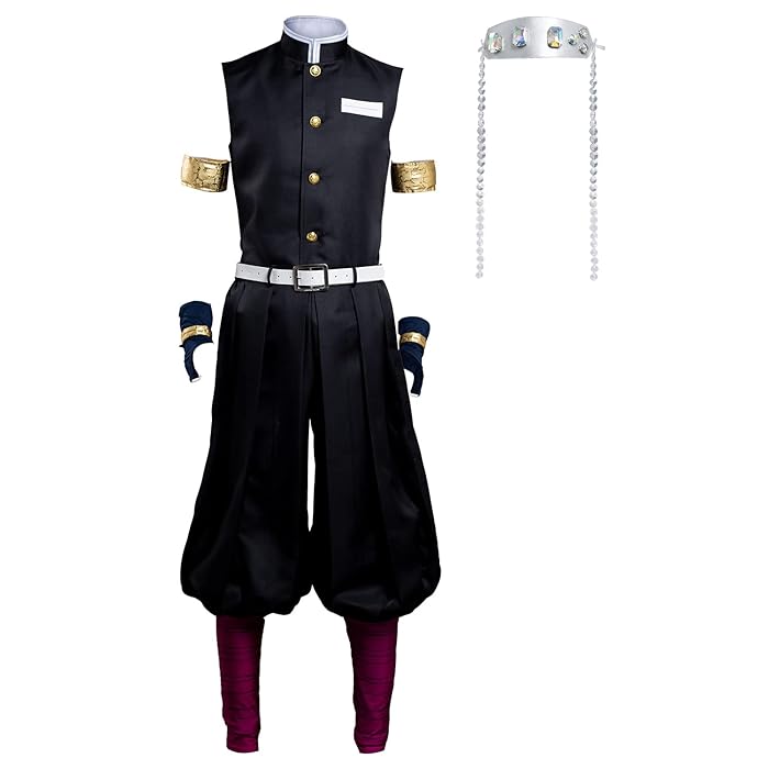 Buy Gonriya Demon Slayer Cosplay Costume Tengen Uzui Outfit Uniform ...