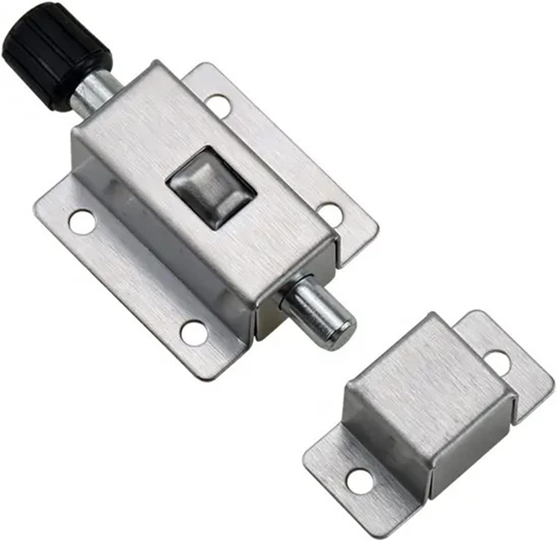 Amazon.com: Stainless Steel Push Button Latch Spring Automatic Latch ...