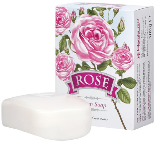 Amazon.com : Cream Soap ROSE-With Natural Rose Water, 100g : Facial ...