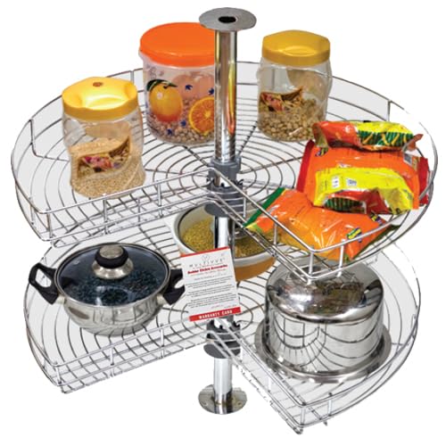 MULTIVVE 304 Grade Stainless Steel Modular Kitchen Corner Storage ...