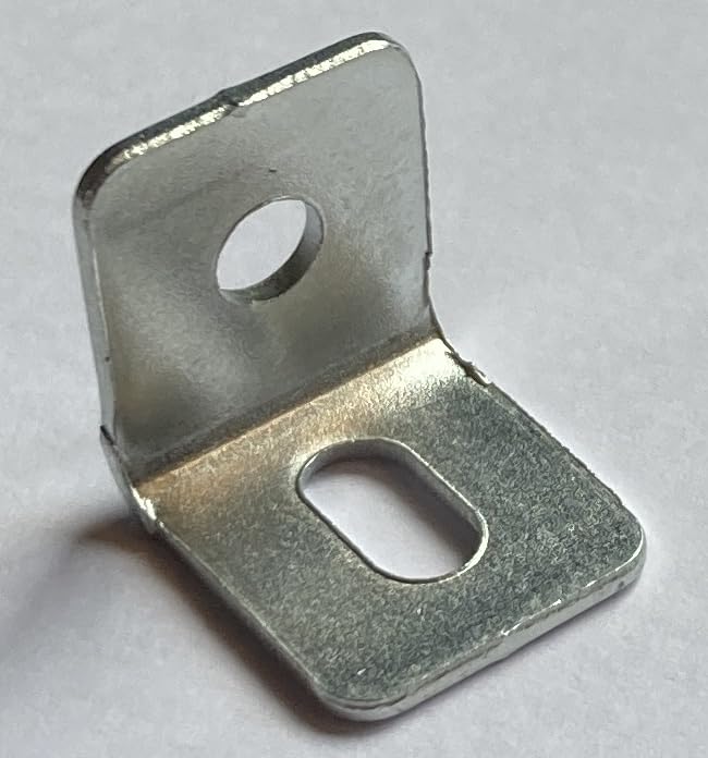 10pk Small/Mini 12mm Steel Finish Sink Top Connecting Angle Bracket ...