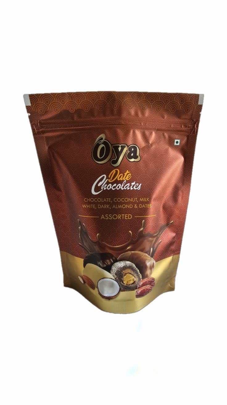 Oya Chocolate Crunchy Almond Dates — Pemium Chocolate Dates With ...