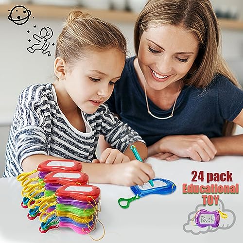 Snapklik.com : 24 Pack Mini Magnetic Drawing Board Keychain For ...