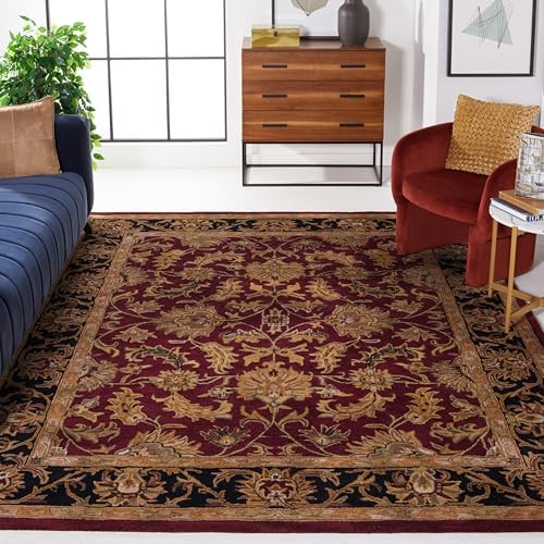 Amazon.com: SAFAVIEH Heritage Collection Area Rug - 8' x 10', Charcoal ...
