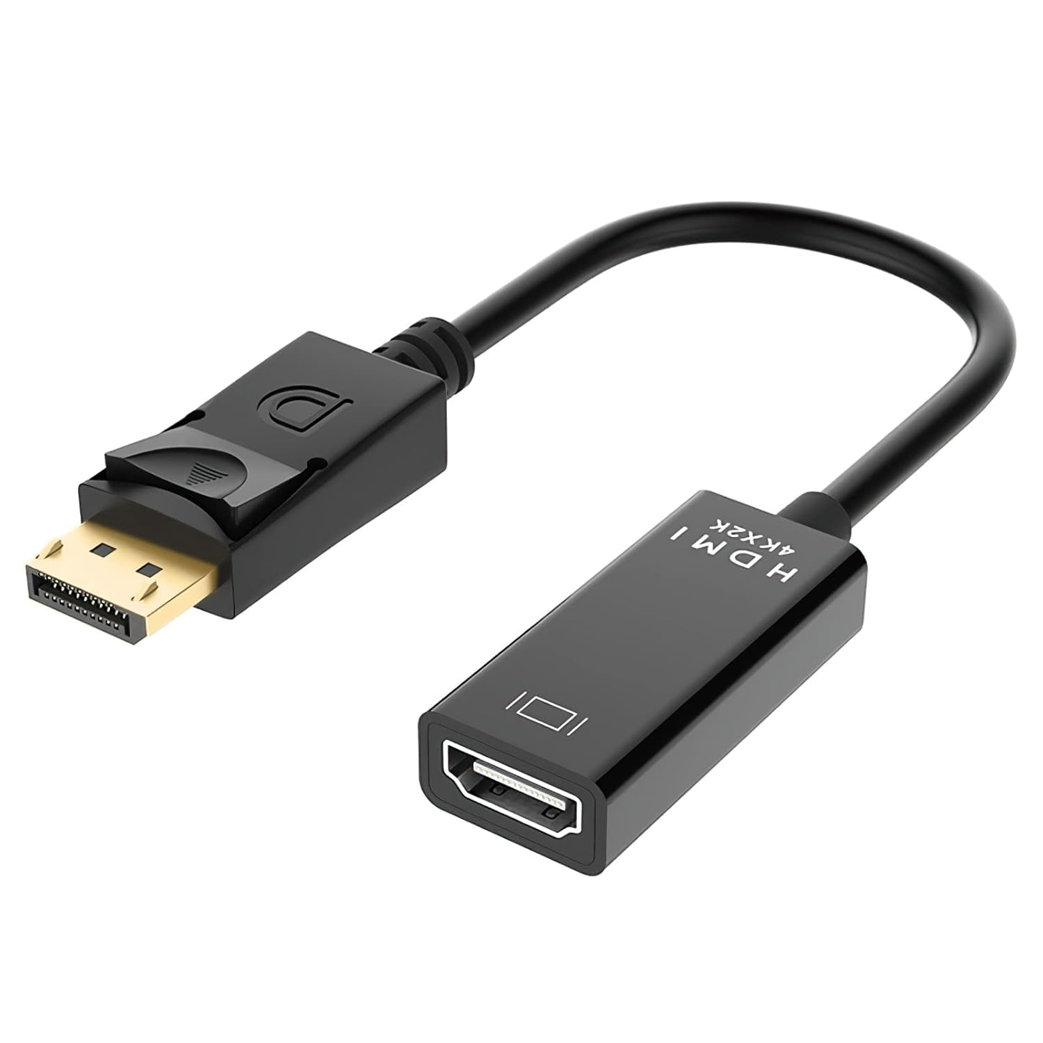 Adaptador DP a HDMI, GOMITA DisplayPort a HDMI 4k * 2k Resolución, Transmisión Unidireccional DP ...