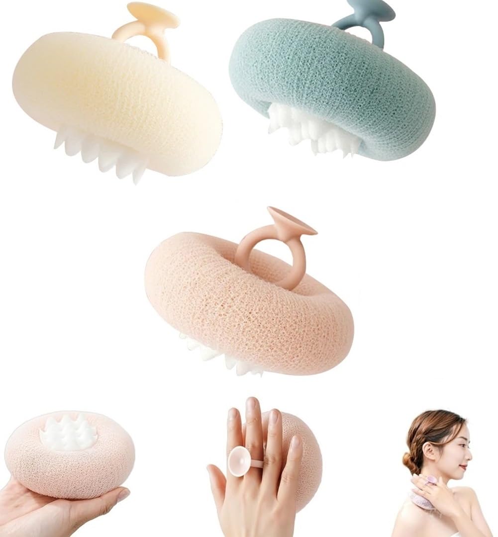 Amazon.com: 3 PCS 2-in-1 Sunflower Bath Ball Super Soft Sunflower ...