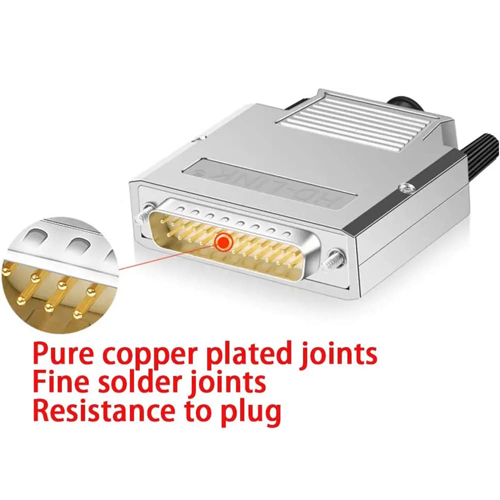 PENGIN DB25 Breakout Connector, Solderfree Metal Shell RS232 D-SUB ...