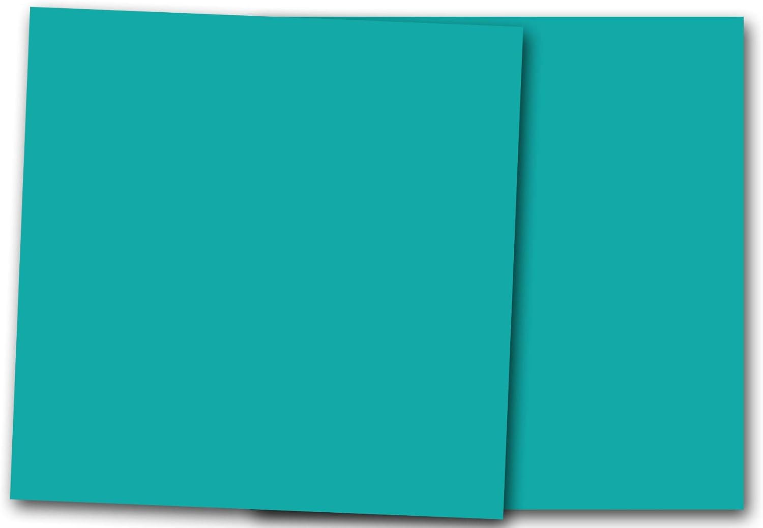 Amazon.com : Premium Smooth Matte Aqua Blue Card Stock 20 Sheets - 80 ...