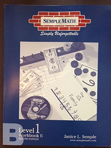 SEMPLE MATH LEVEL 1 WOORKBOOK B: Janice Semple: 9781412057646: Amazon ...