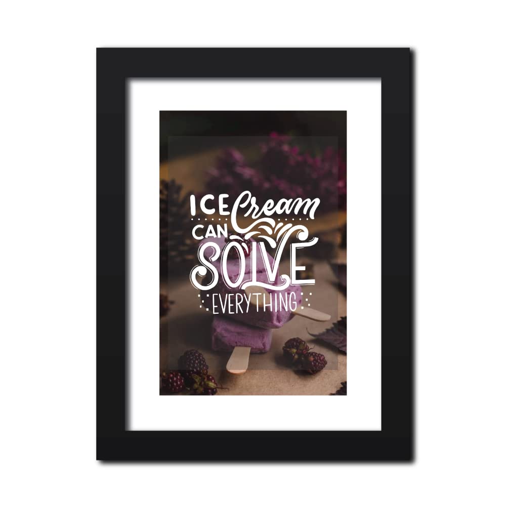 inspire TA Ice Cream Quotes Wall Frames Food Motivational Photo Frame ...