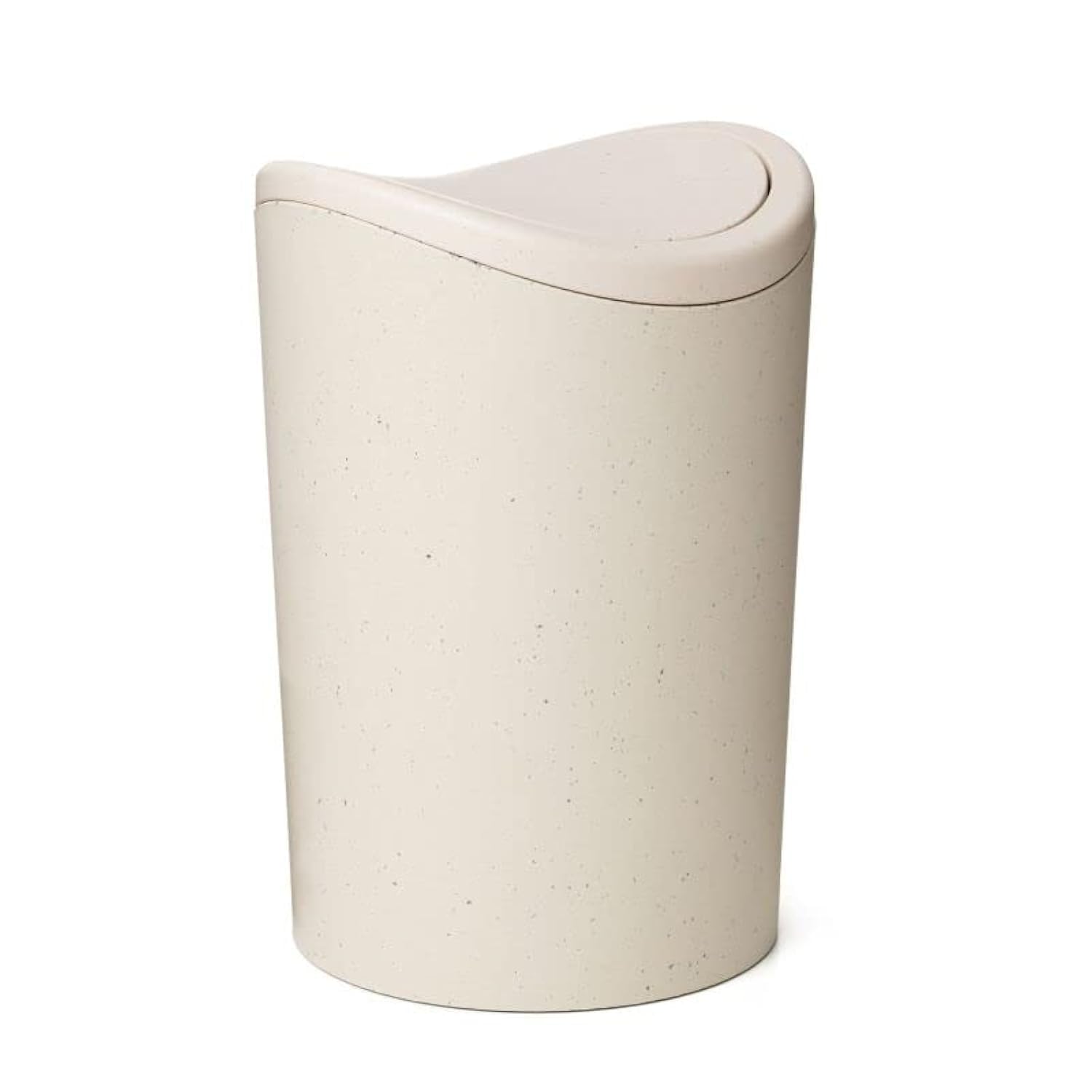 Amazon.com: Superio Small Bathroom Trash Can with Lid, Modern White ...