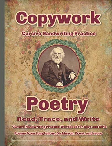 Copywork Cursive Handwriting Practice Poetry Read, Trace, and Write ...