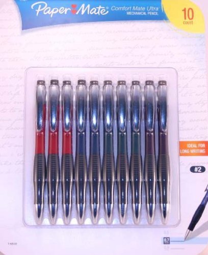 Paper Mate Comfortmate Ultra Mechanical Pencils, 0.7mm, Assorted ...