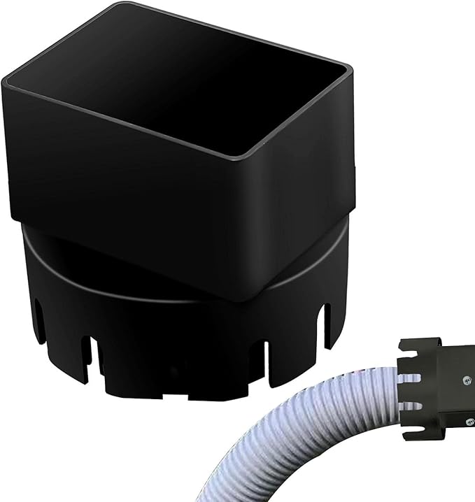 Amazon.com: YUAB Downspout Adapter - Downspout to Drain Pipe Tile ...
