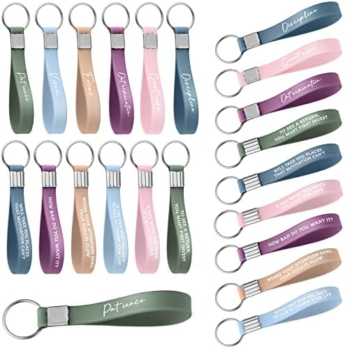Amazon.com: (12-pack) Inspirational Quote Keychains - Dream, Achieve ...