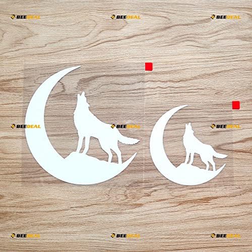 Amazon.com - Wolf Howling Wolves Sticker Decal Vinyl Night Moon - 2 ...