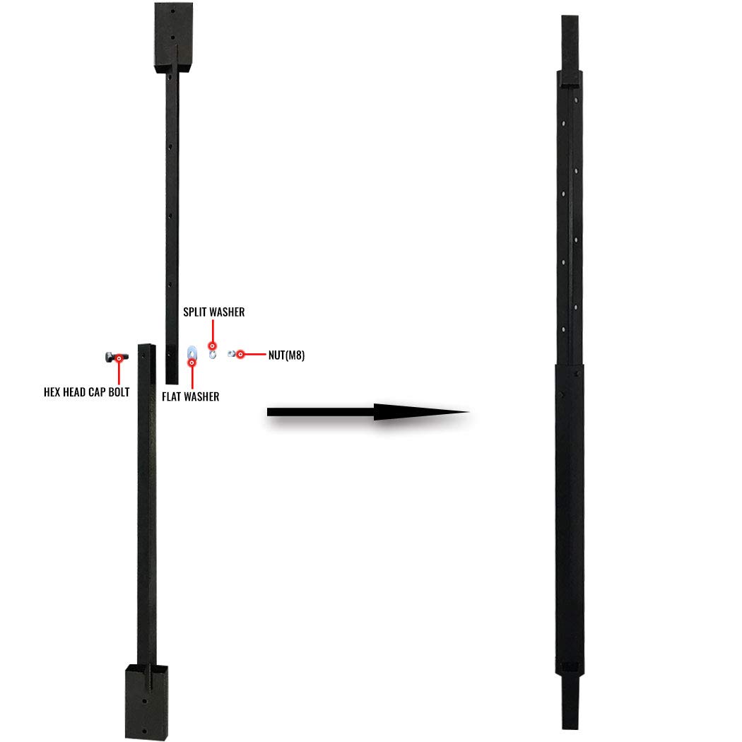Snapklik.com : Adjustable Height Steel Post